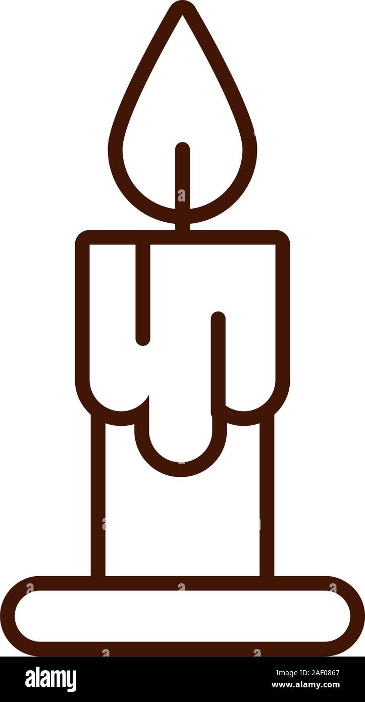 paraffin candle fire isolated icon Stock Vector Image & Art - Alamy