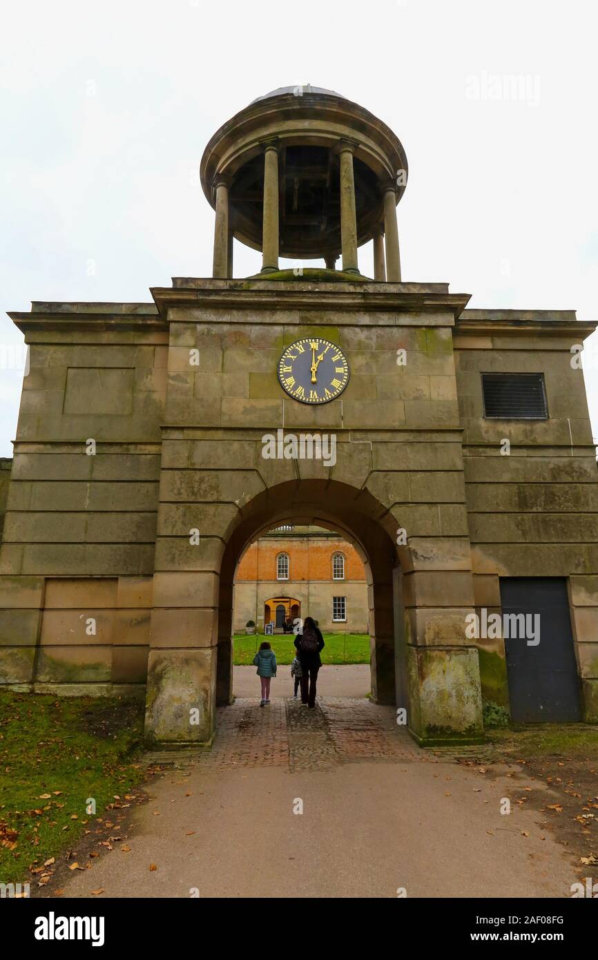 The Clock Tower with a cupola on top at Attingham Park, Shropshire ...