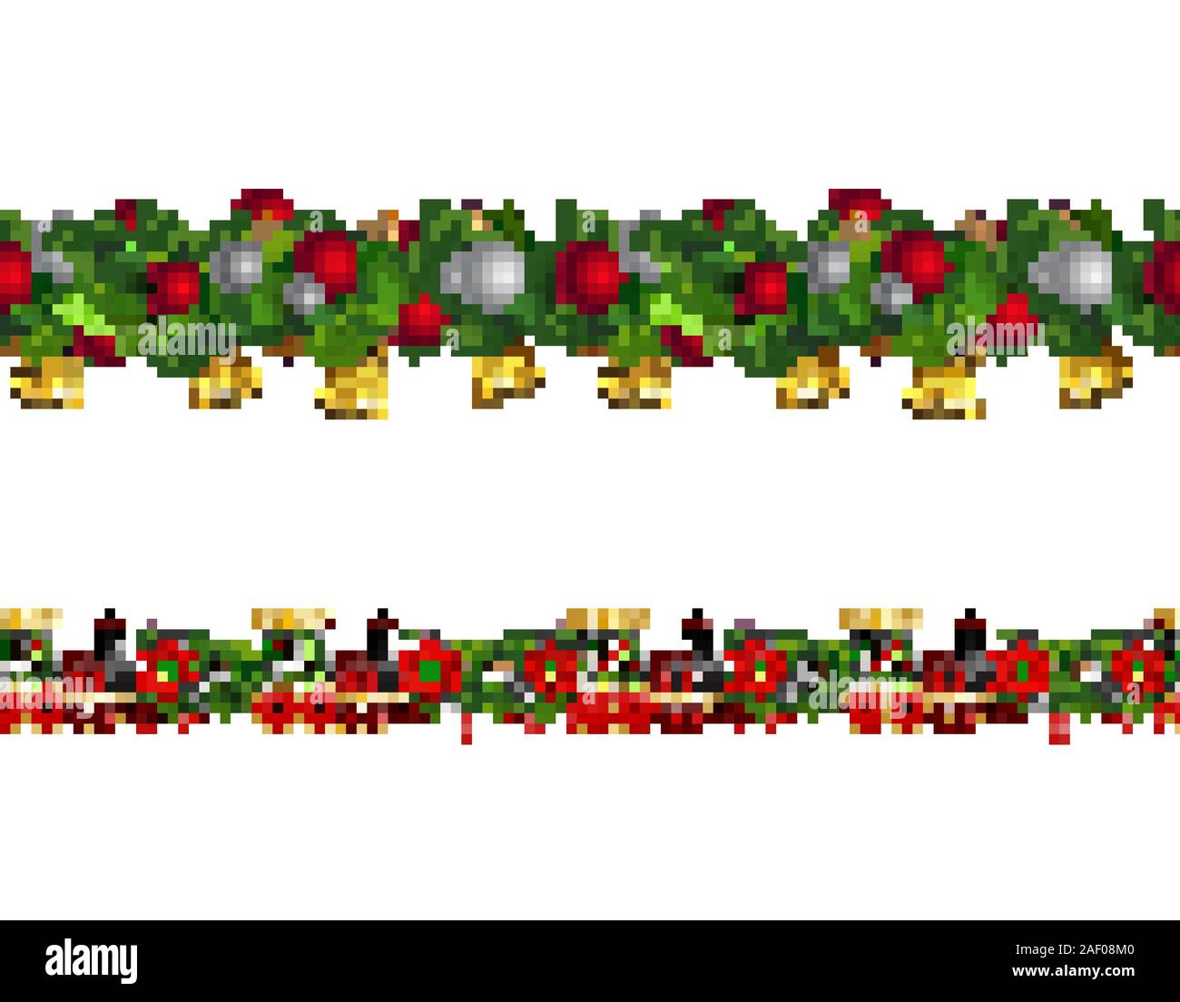 Vector Christmas Border collection isolates Stock Vector Image & Art ...