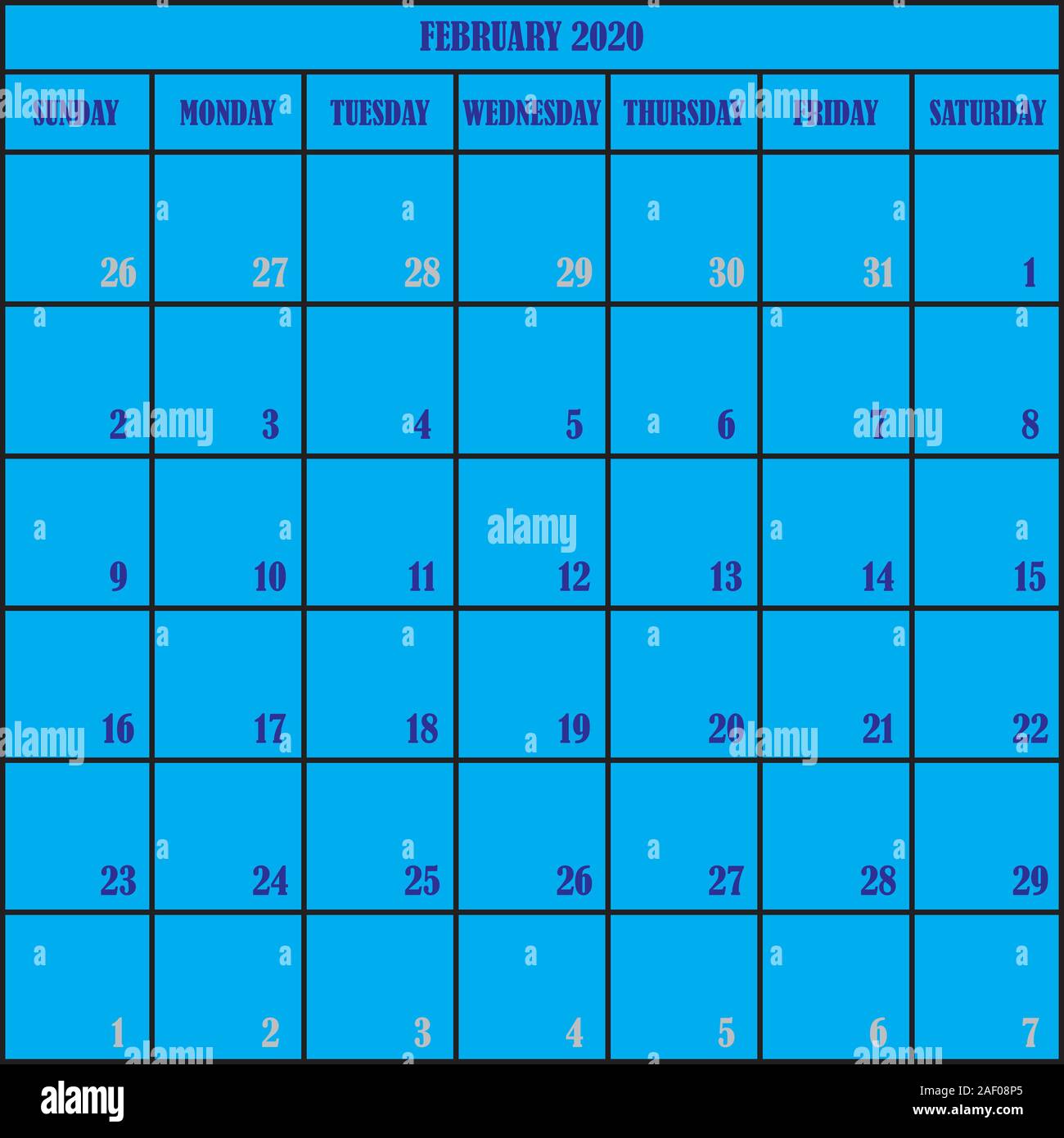Customizable calendar Stock Vector Images - Alamy