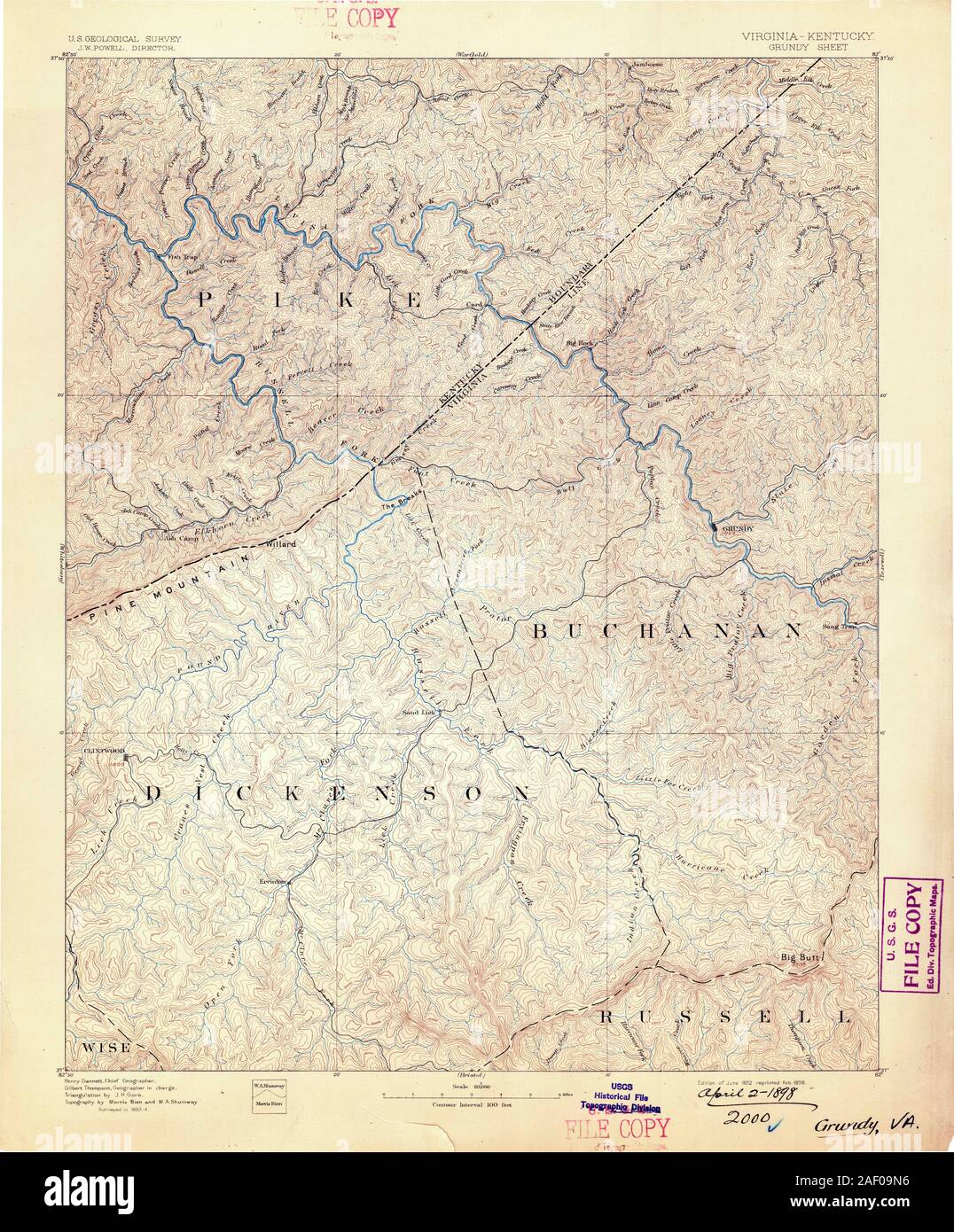 Map of grundy hi-res stock photography and images - Alamy