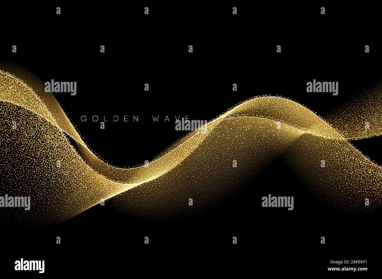 Abstract shiny color gold wave design element Stock Vector Image & Art - Alamy