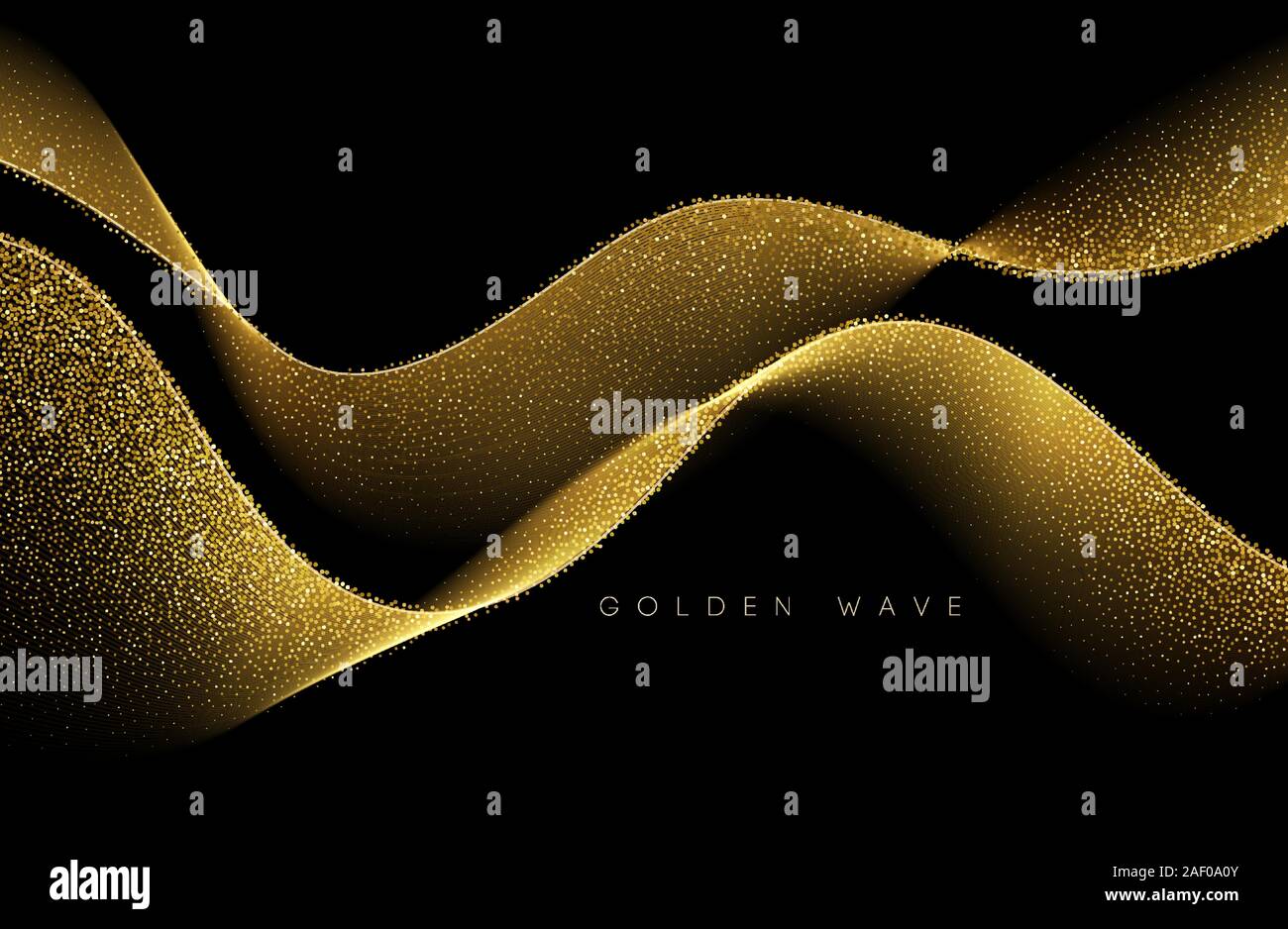 Abstract shiny color gold wave design element Stock Vector Image & Art - Alamy