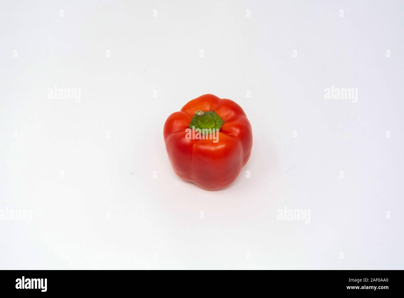 cut out red pepper with white background Stock Photo - Alamy