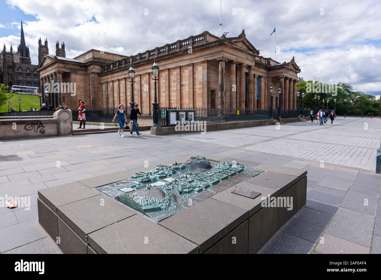 Scottish National Gallery, The Mound, Edinburgh, Scotland, UK Stock ...