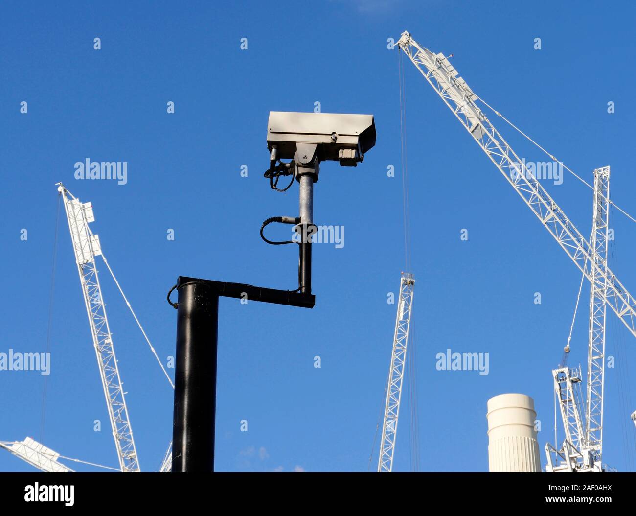 UK, england, London, Battersea security camera Stock Photo - Alamy