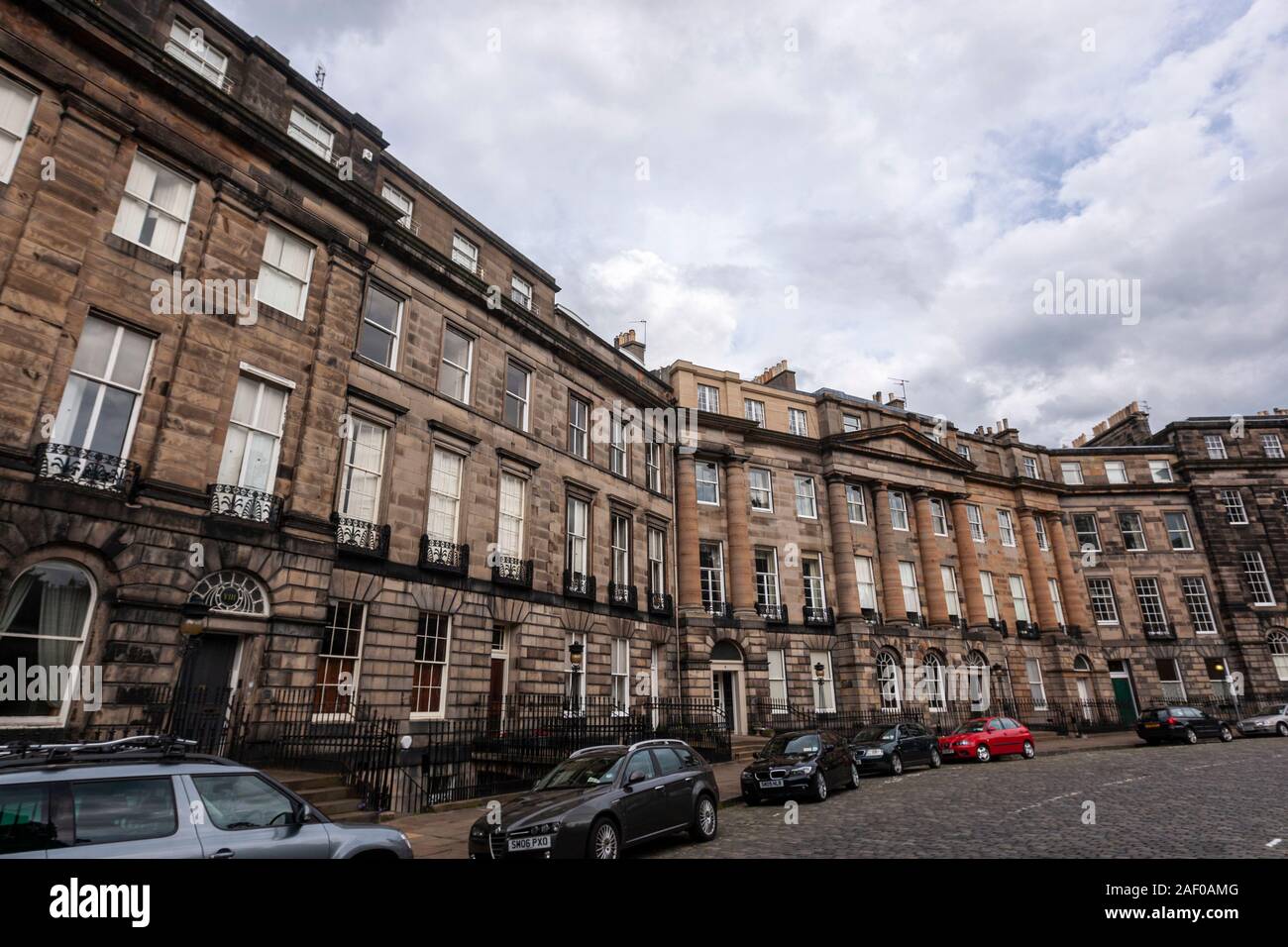 Georgian houses in Moray Place , Edinburgh, Scotland, UK Stock Photo ...