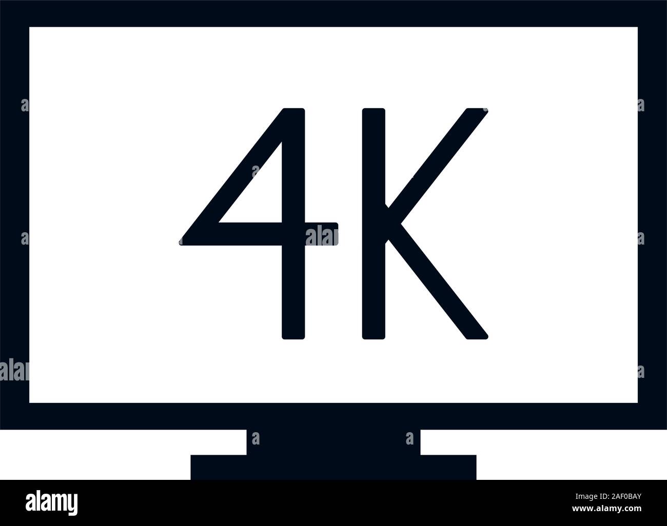 tv display device with 4k technology Stock Vector Image & Art - Alamy
