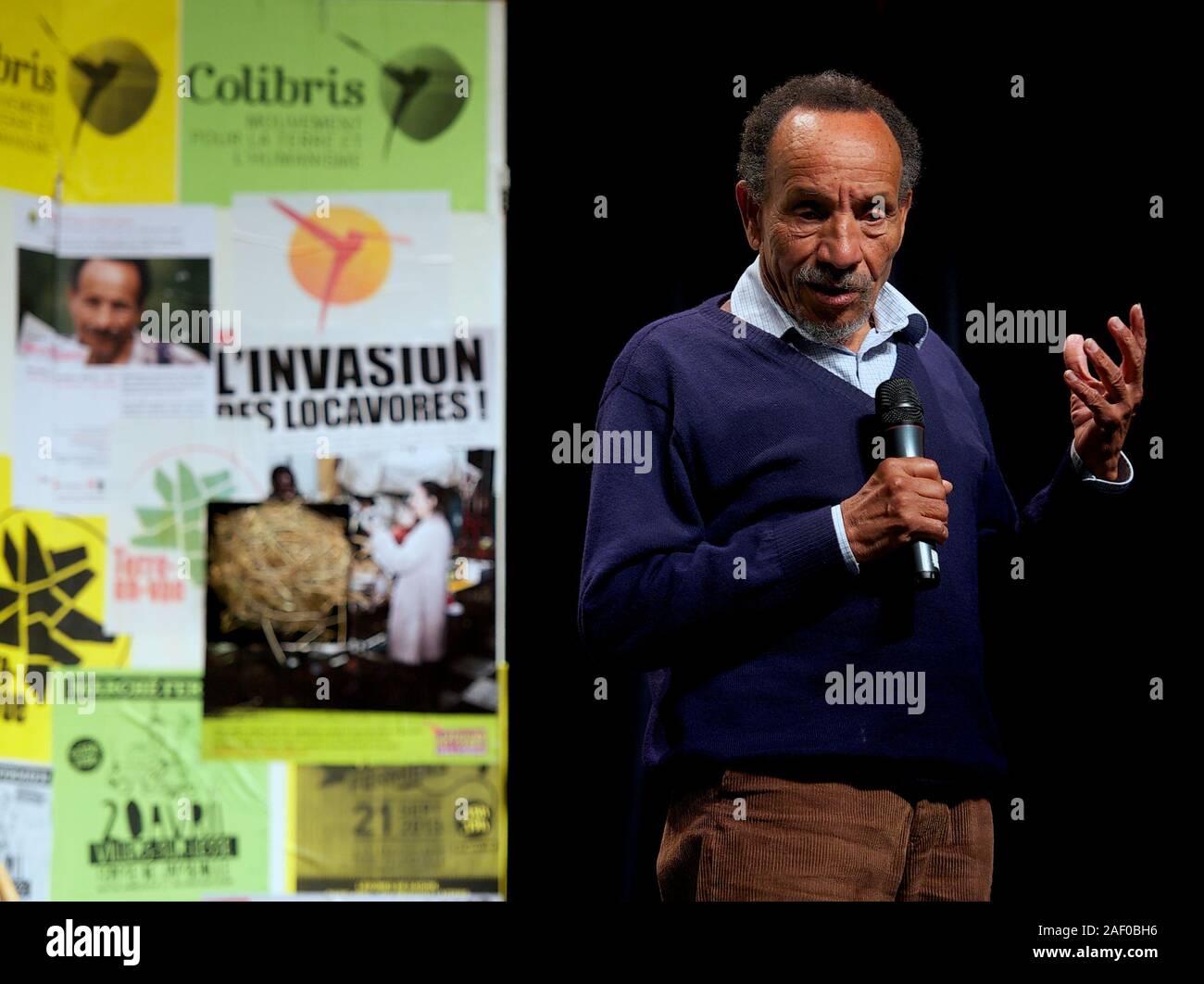 Pierre Rahbi conference Stock Photo - Alamy