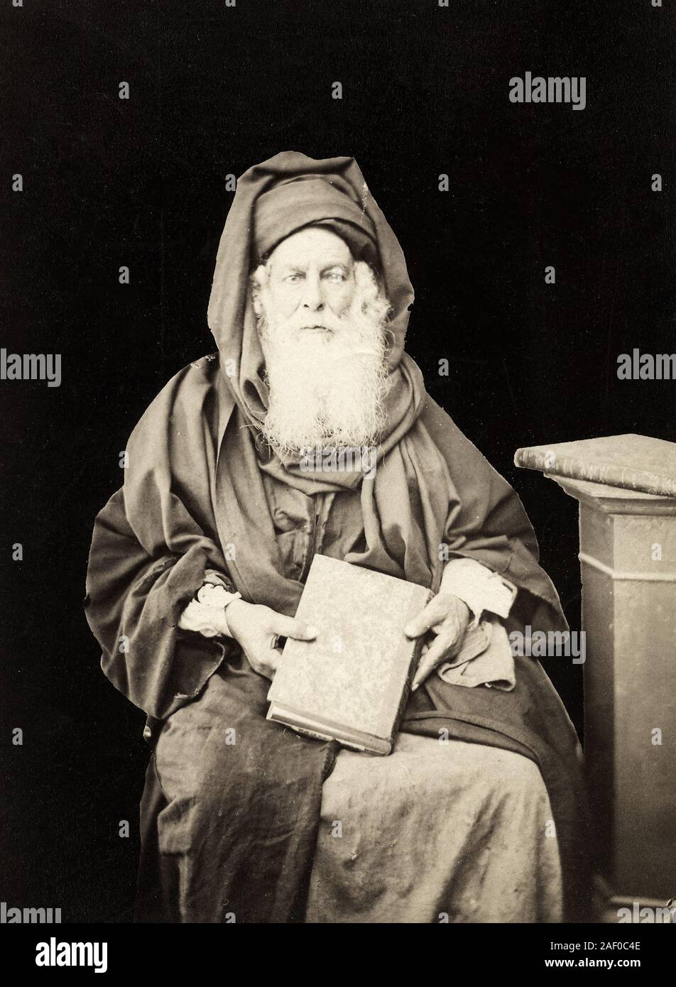 Portrait of a Jewish Rabbi, Palestine, late 19th century Stock Photo ...