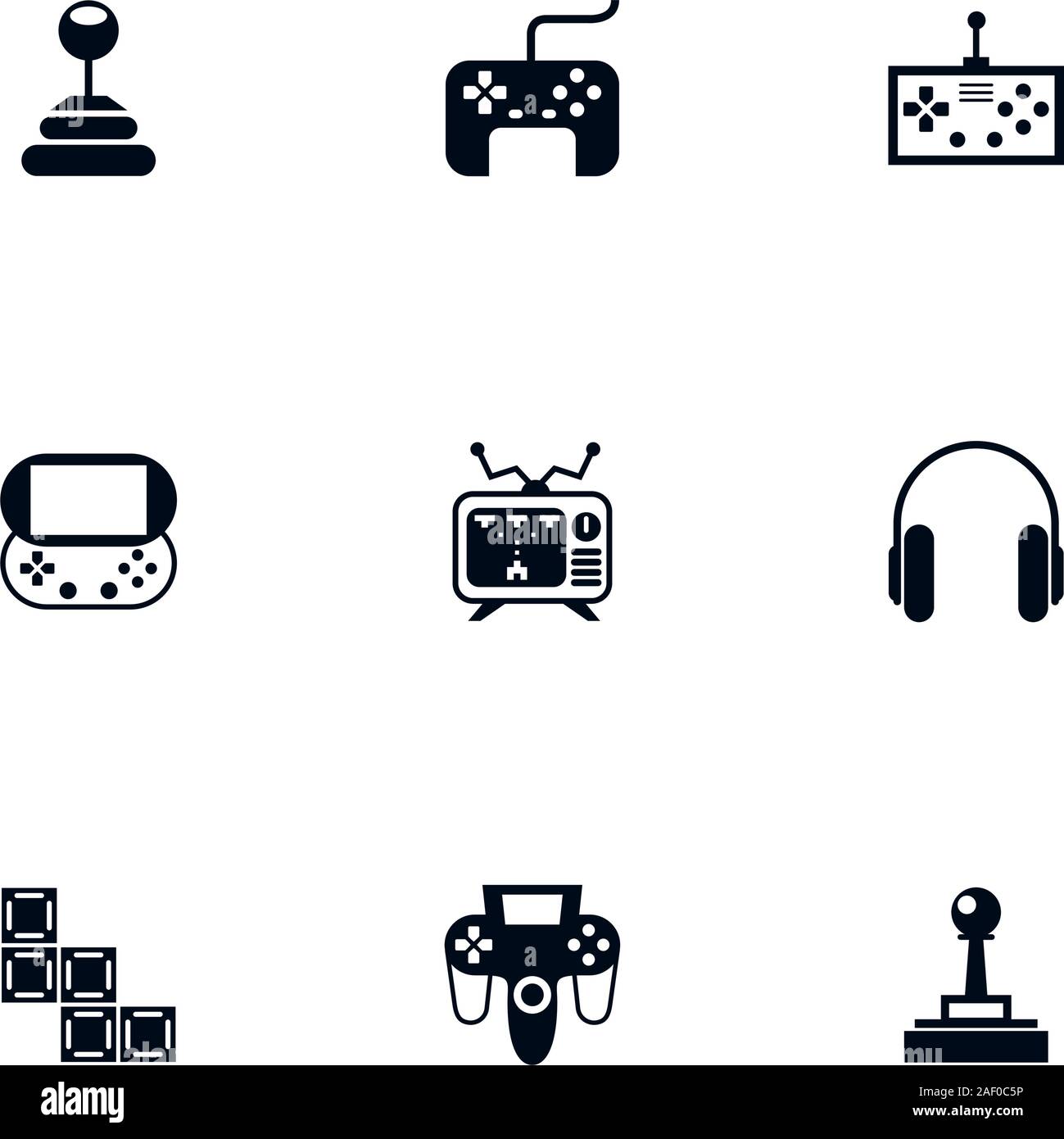 bundle of video game icons Stock Vector Image & Art - Alamy