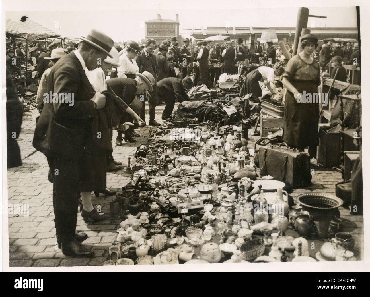 Caledonian Market London c.1920s Stock Photo - Alamy