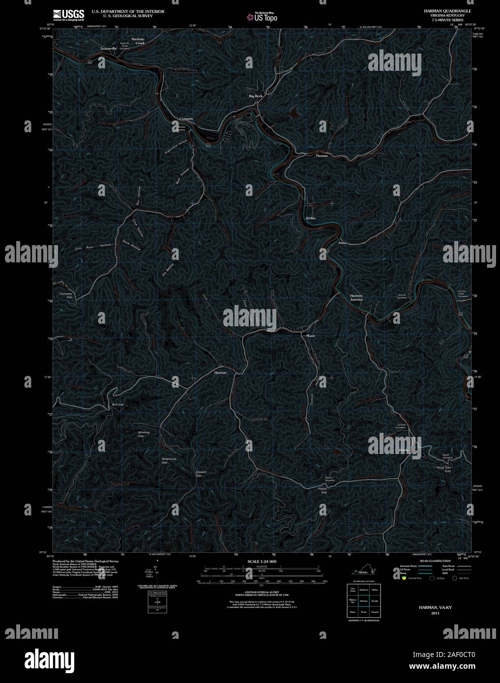 VA Harman 20111209 TM Inverted Stock Photo - Alamy