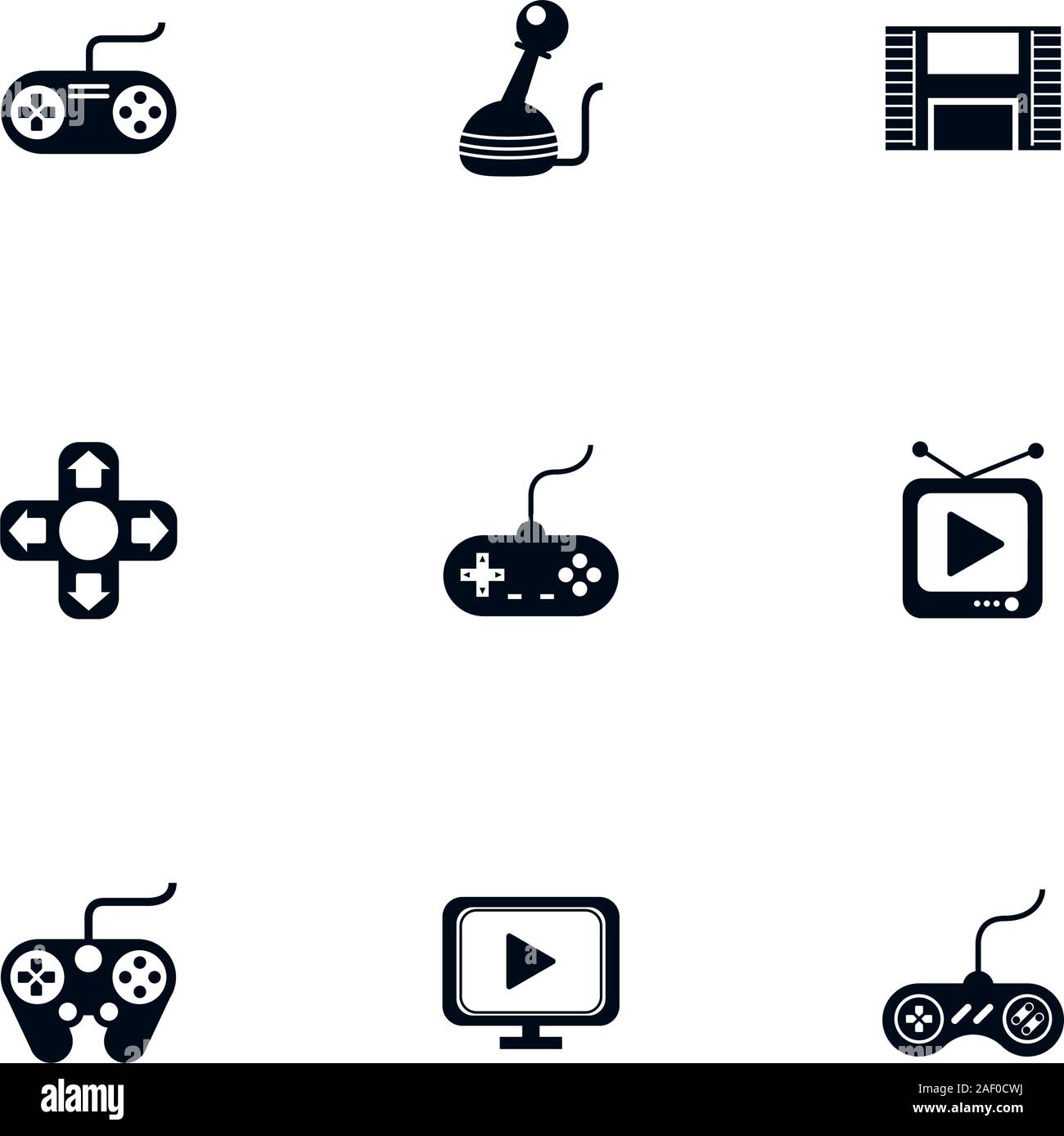 bundle of video game icons Stock Vector Image & Art - Alamy