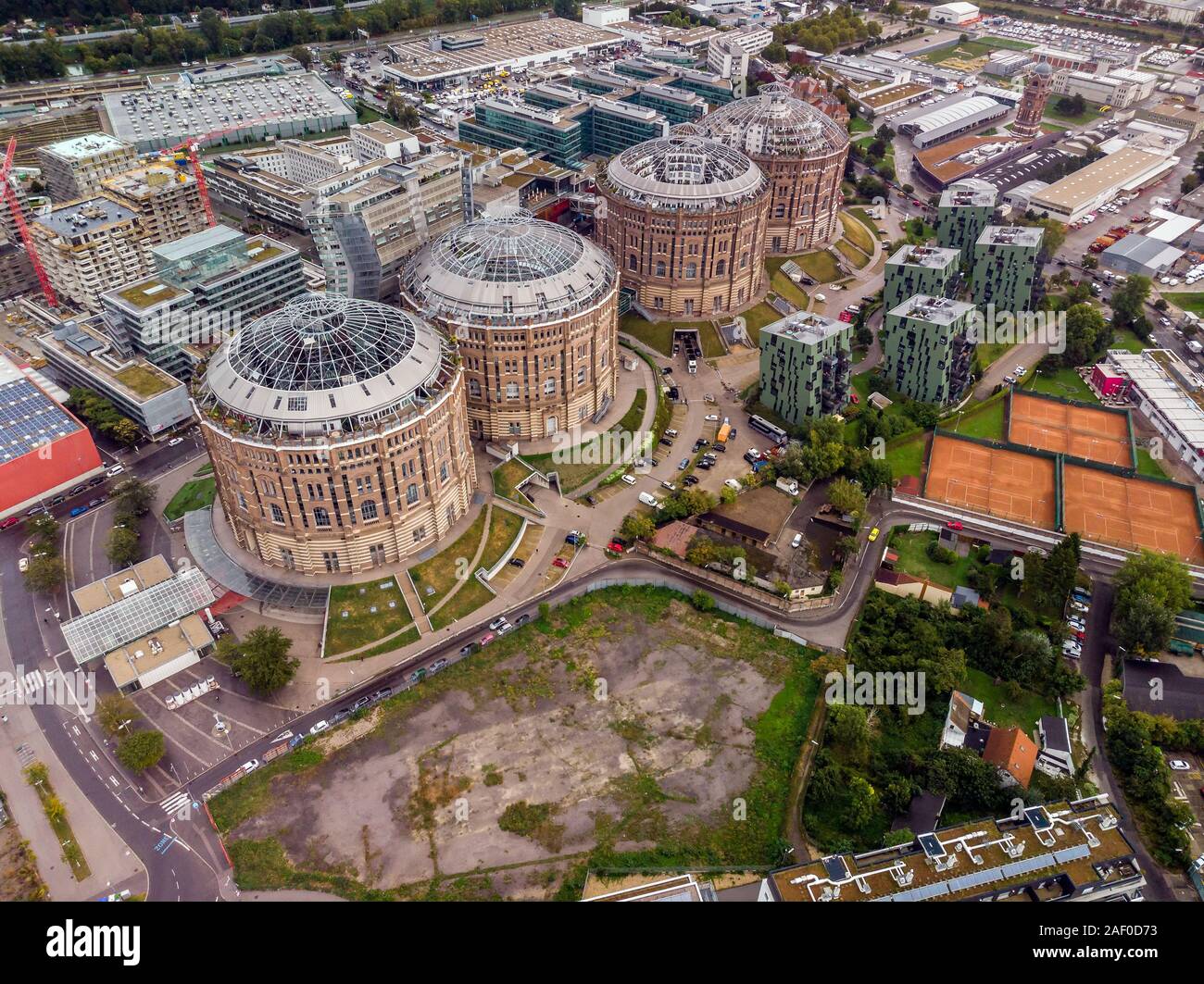 Gasometer city vienna music hi-res stock photography and images - Alamy