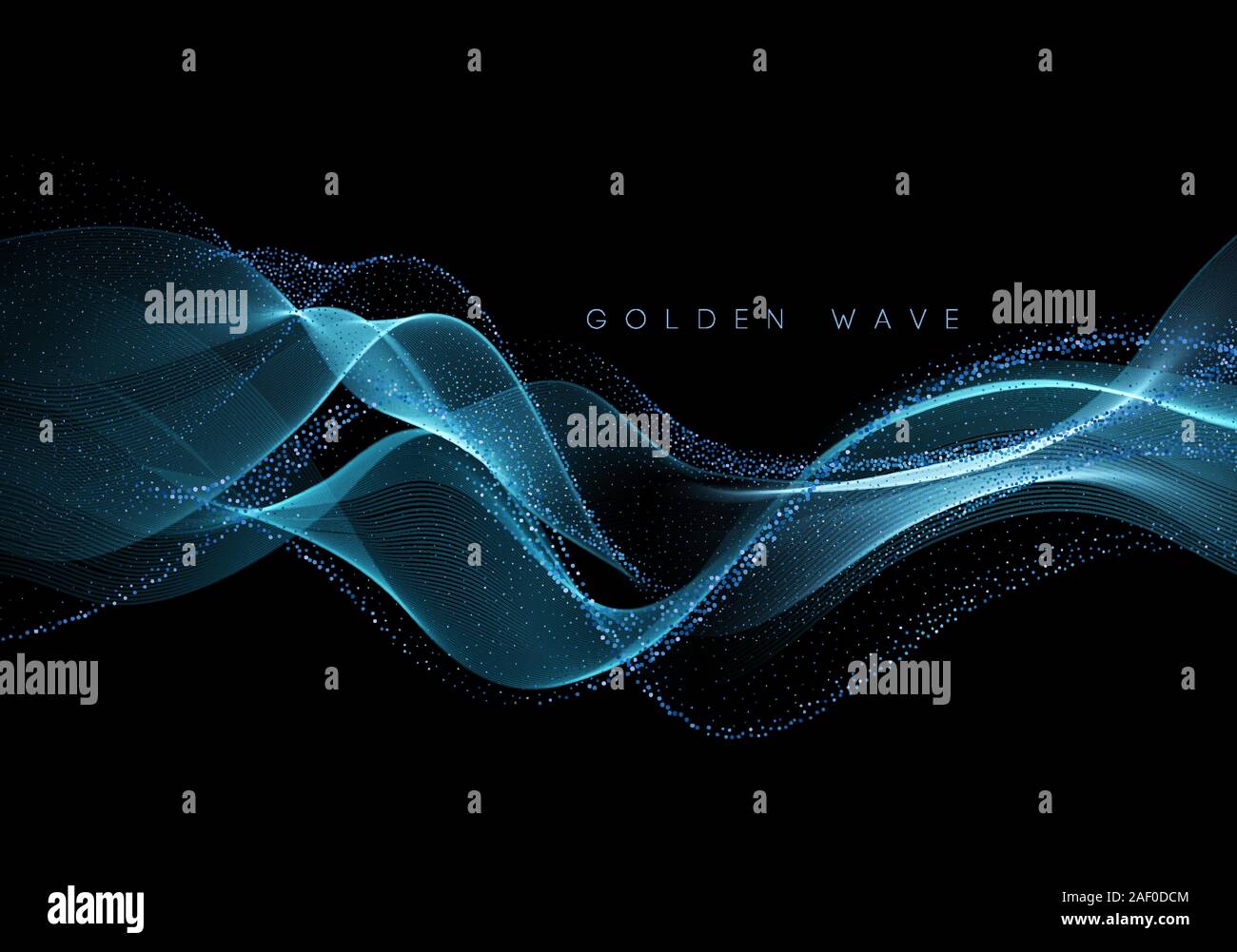 Abstract shiny color gold wave design element Stock Vector Image & Art ...