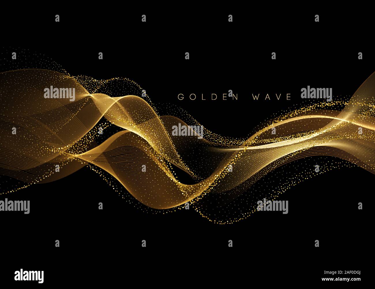 Abstract shiny color gold wave design element Stock Vector Image & Art - Alamy