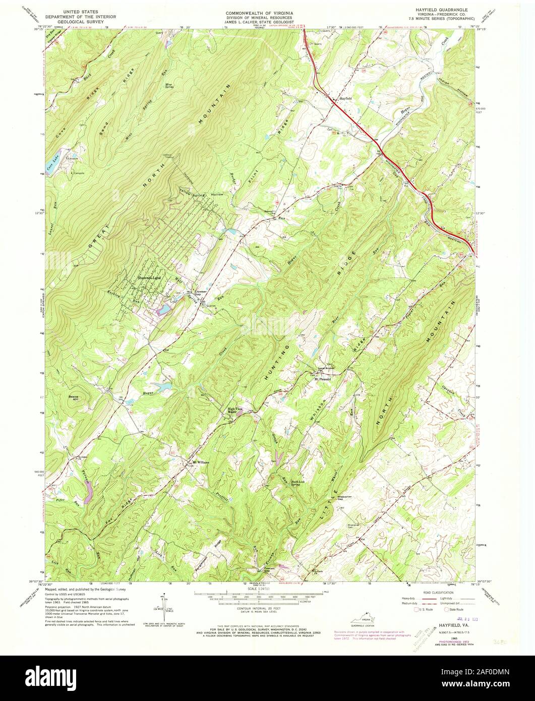 VA Hayfield 185319 1965 24000 Stock Photo - Alamy