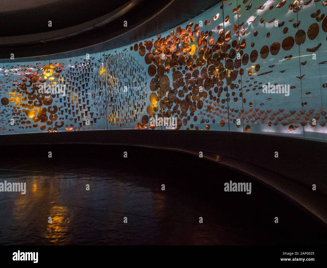 Bogota, Colombia - September 12, 2019: Exhibit in Museum of Gold ...