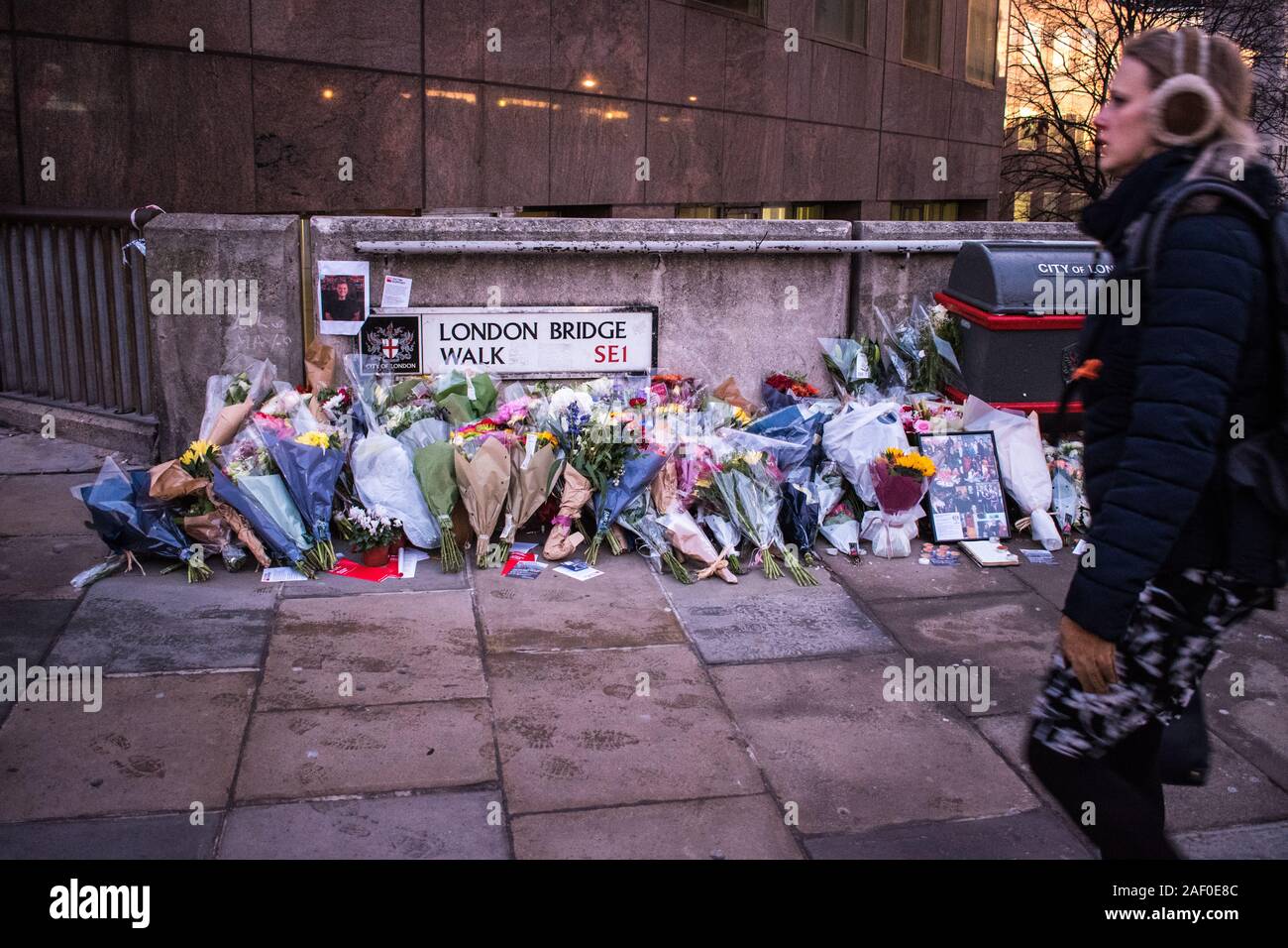 Floral tributes to victims killed in the London Bridge terror attack ...