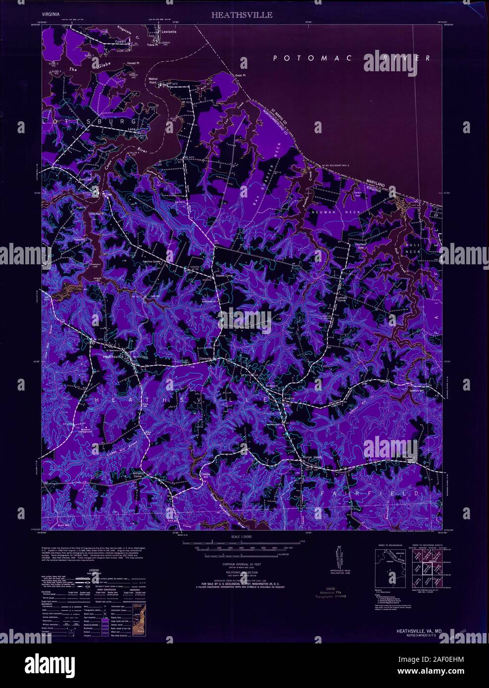 Map of heathsville hi-res stock photography and images - Alamy