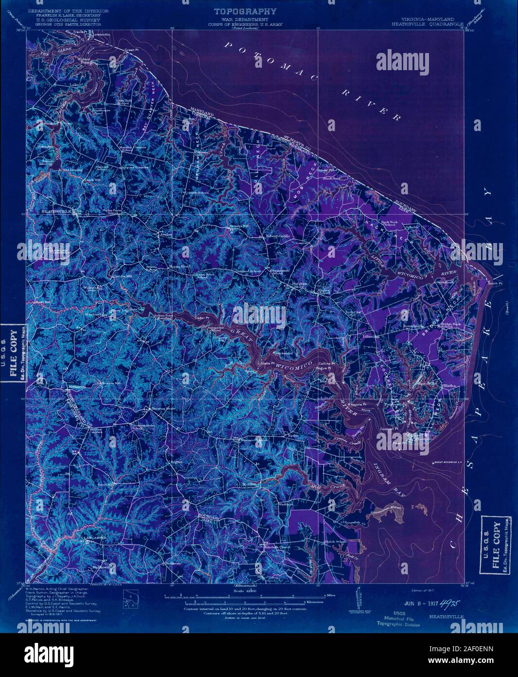 Map of heathsville hi-res stock photography and images - Alamy