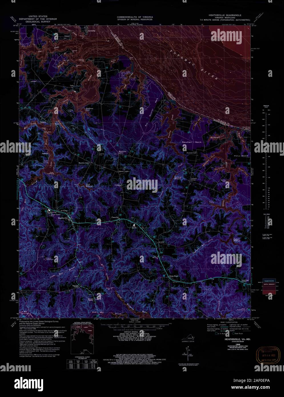 Map of heathsville hi-res stock photography and images - Alamy