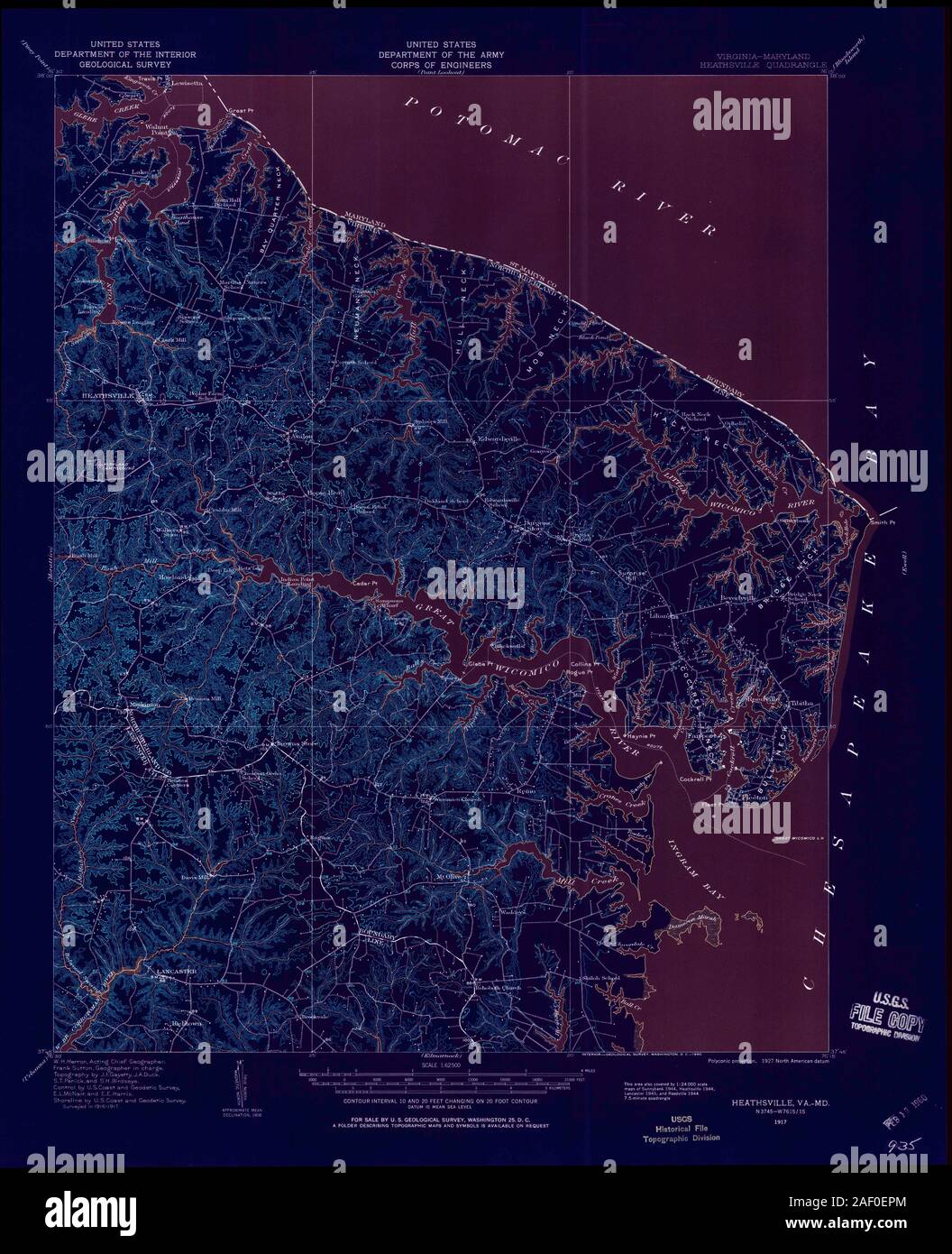 Heathsville map hi-res stock photography and images - Alamy