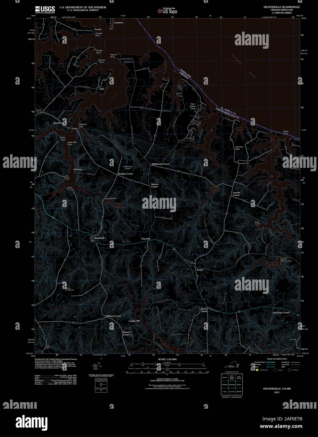 Map of heathsville hi-res stock photography and images - Alamy