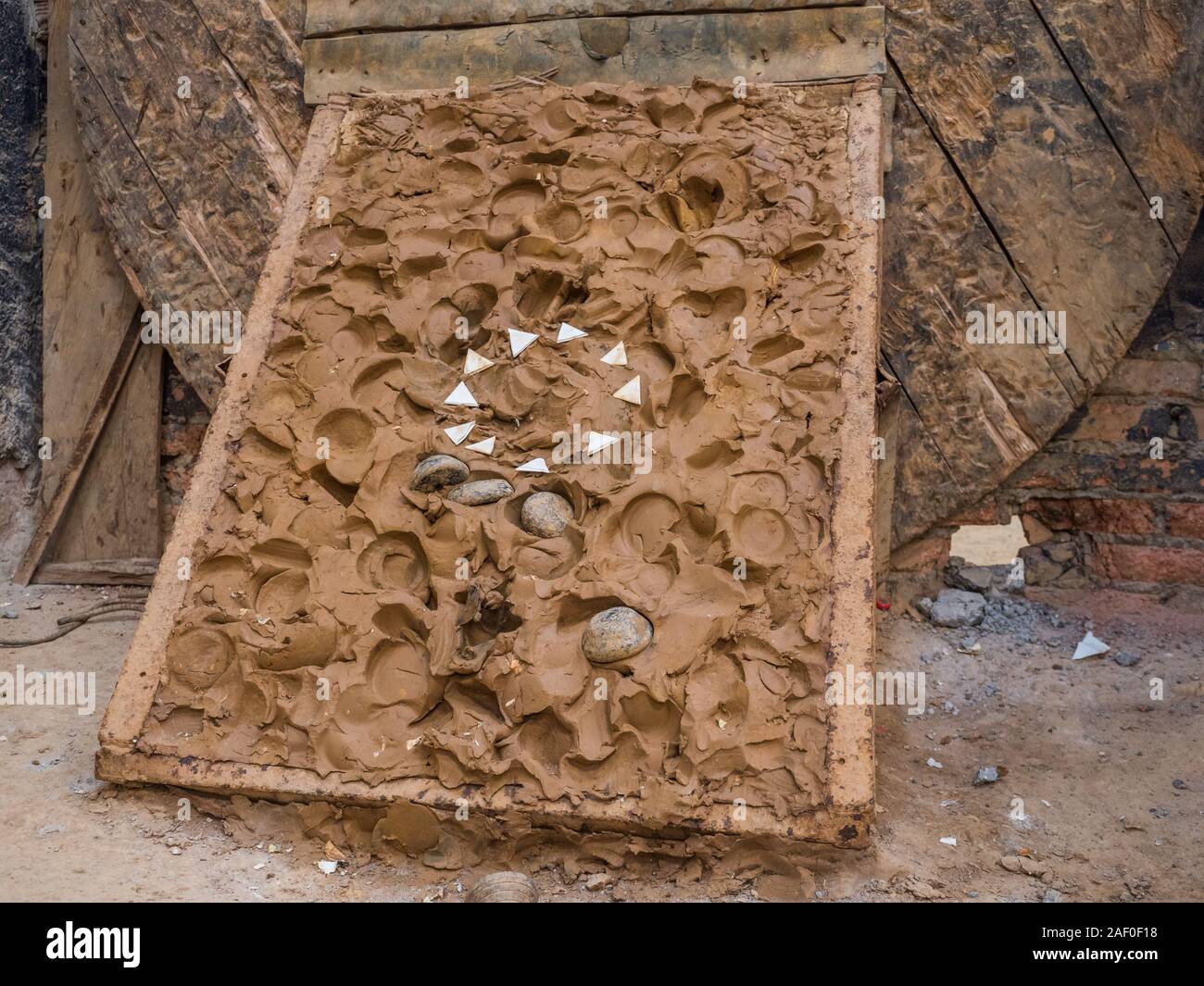 Bogota, Colombia - Septemebr 12, 2019: Colombian tejo game in the local ...