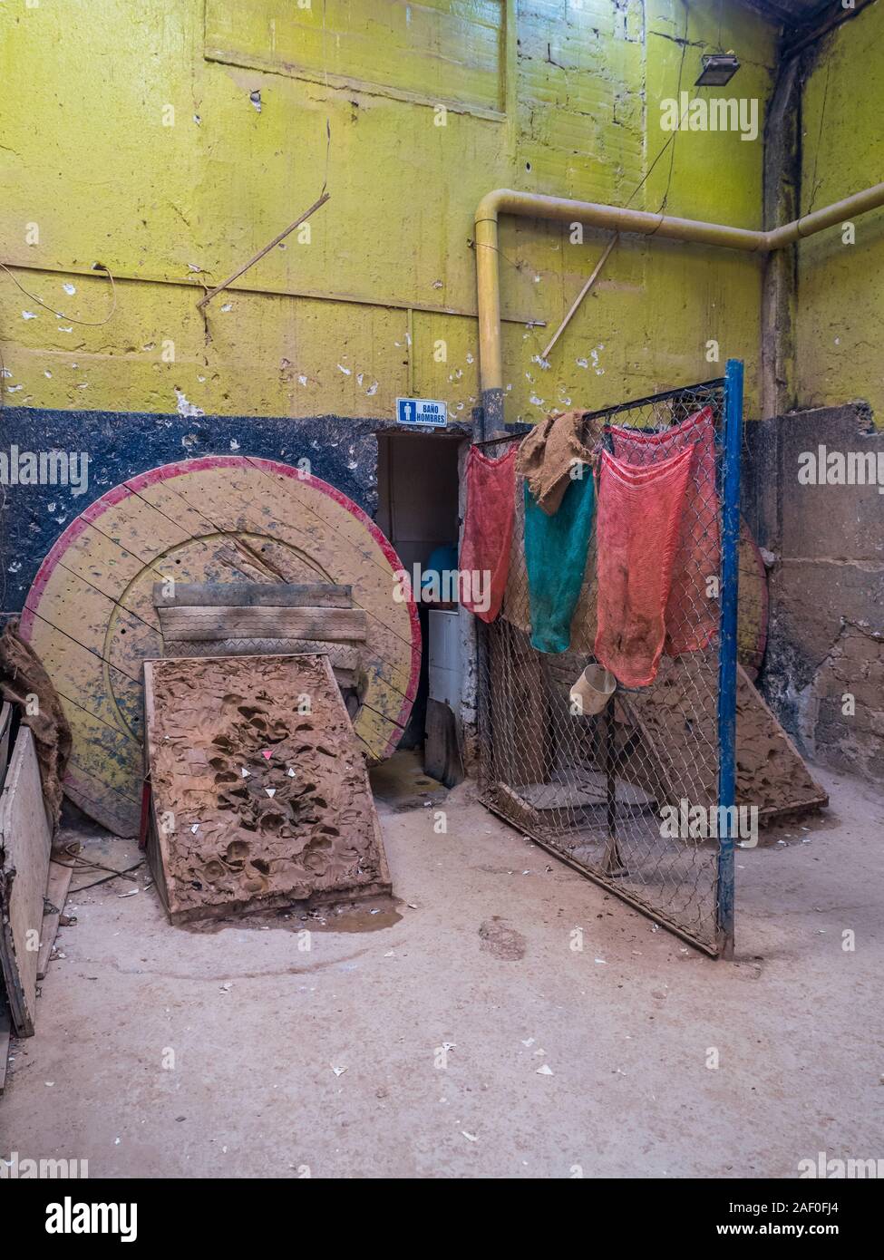 Bogota, Colombia - Septemebr 12, 2019: Colombian tejo game in the local ...