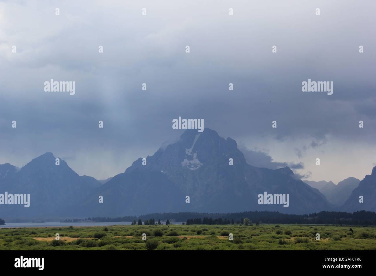 Yellowstone National Park Mountain Range, From Afar Stock Photo - Alamy