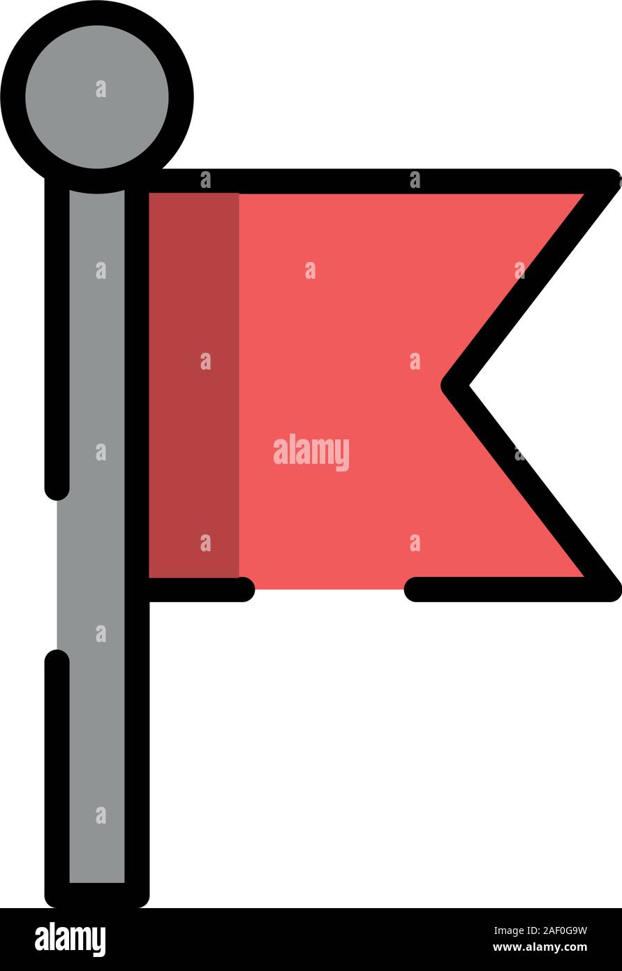 flag guide position isolated icon Stock Vector Image & Art - Alamy