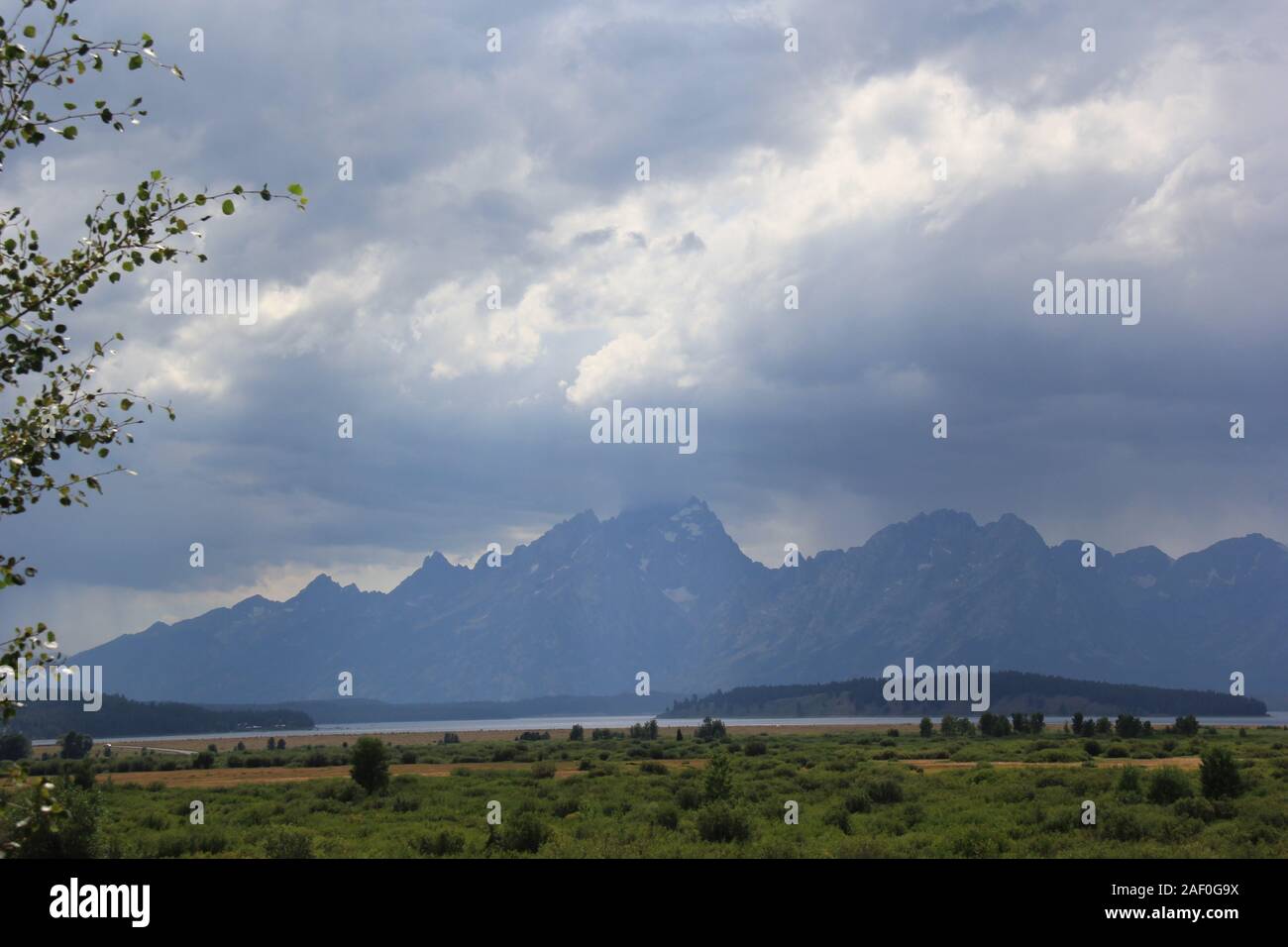 Yellowstone National Park Mountain Range, From Afar Stock Photo - Alamy