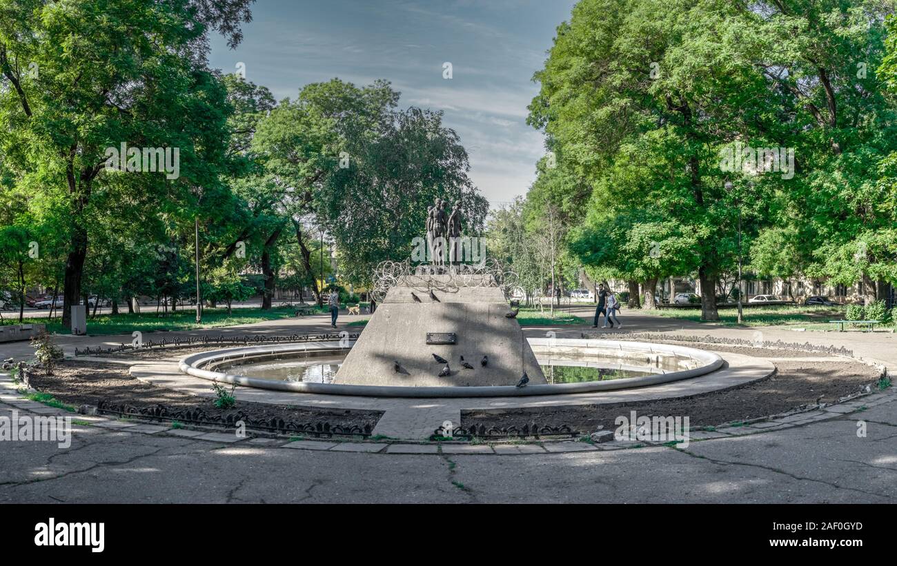 Odessa, Ukraine - 05.24.2019. Holocaust Monument in honor of memory of ...