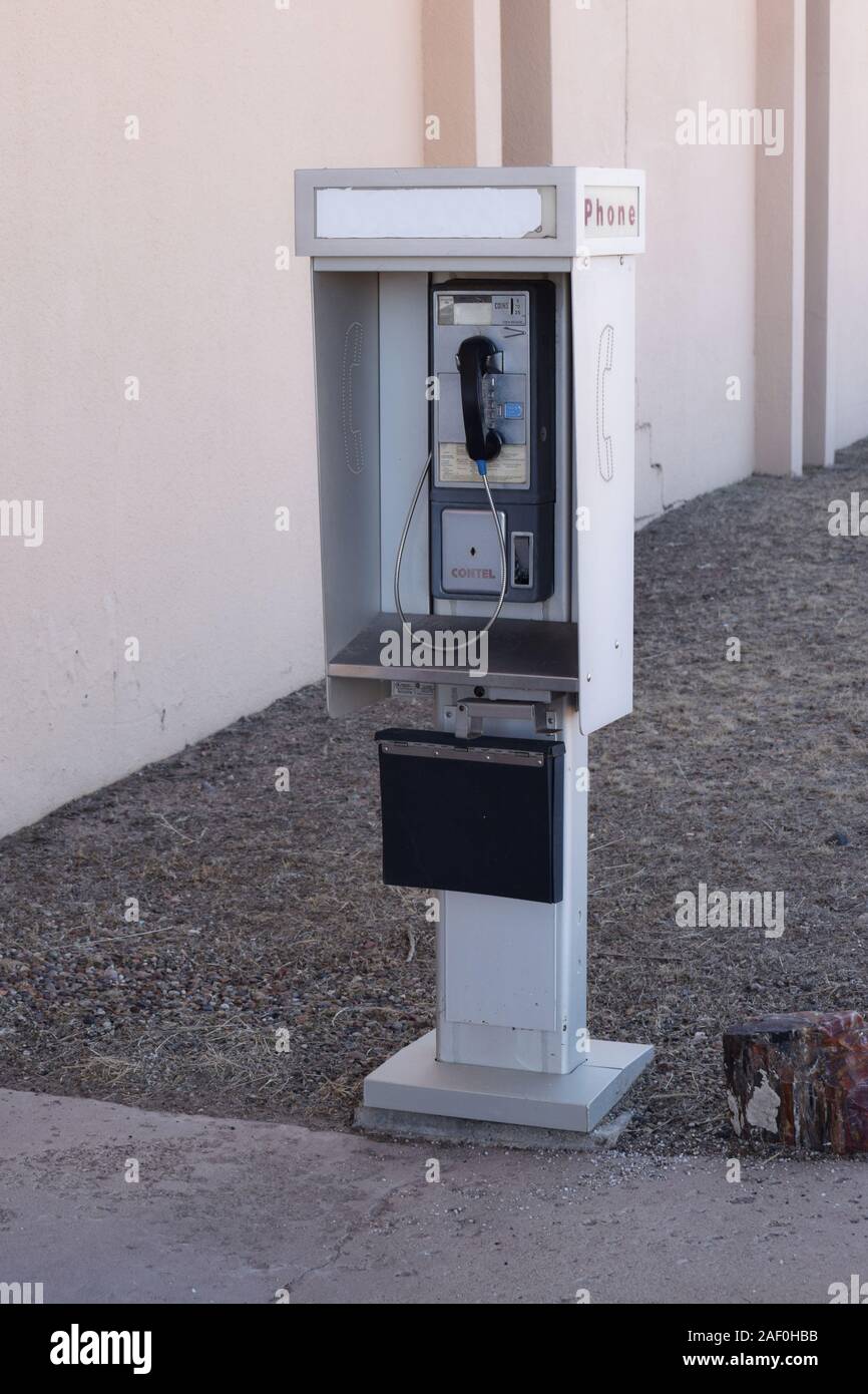 Old pay phone hi-res stock photography and images - Alamy