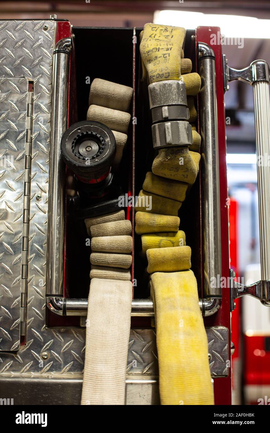 Firewoman hose hi-res stock photography and images - Alamy