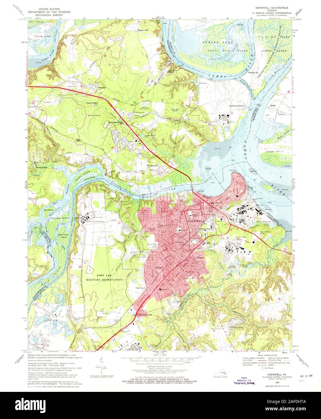 Map of hopewell Cut Out Stock Images & Pictures - Alamy