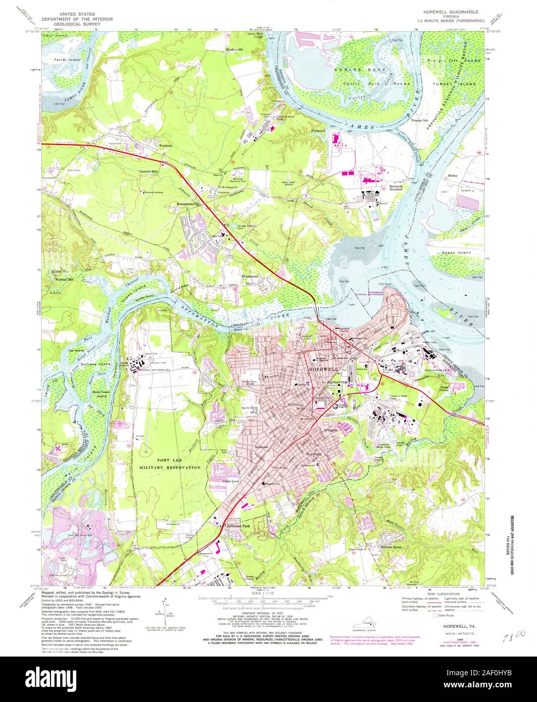 Map of hopewell hi-res stock photography and images - Alamy