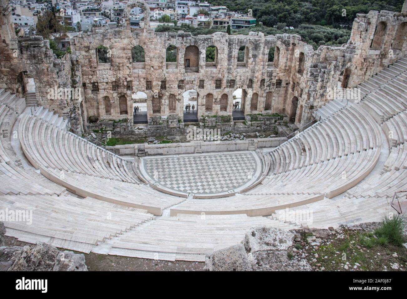 Odeon of Herodes Atticus in Athens greece. Ancient historical monument ...