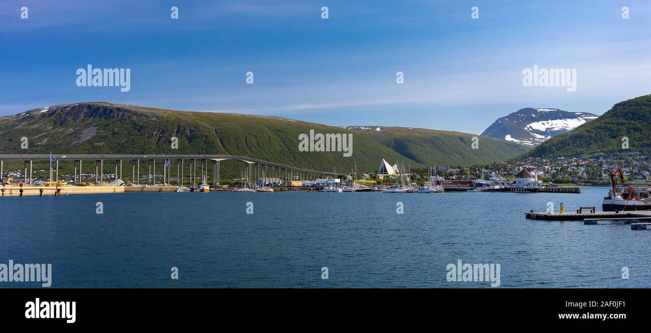 Tromso cantilever bridge hi-res stock photography and images - Alamy