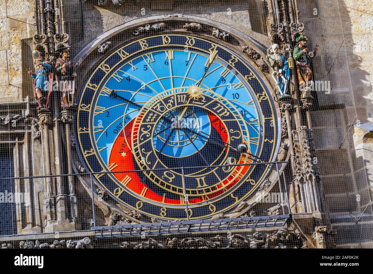 Prague Astronomical Clock in the Old Town of Prague, Czech Republic ...