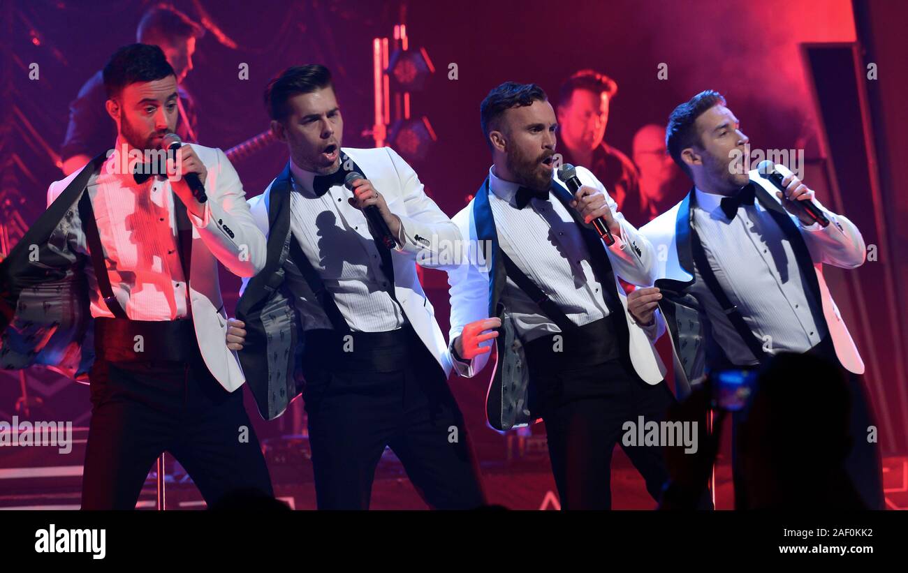 Male harmony group The Overtones live in concert at The Royal Concert ...