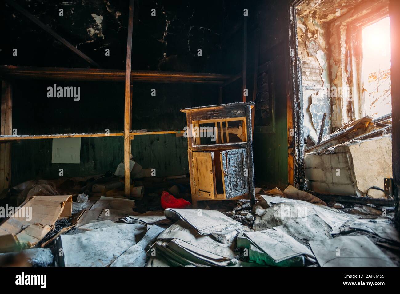 Office Building On Fire