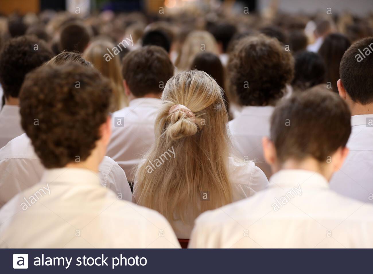 Female Student Presentation School High Resolution Stock Photography ...