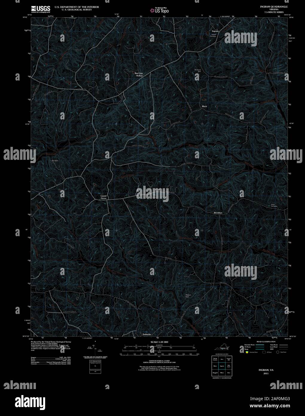 Map of ingram hi-res stock photography and images - Alamy