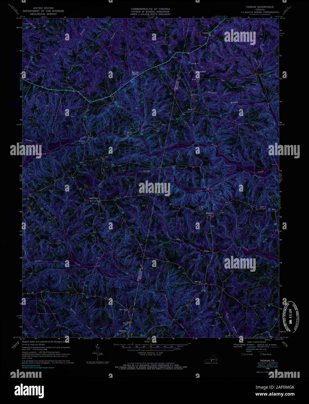 Map of ingram hi-res stock photography and images - Alamy