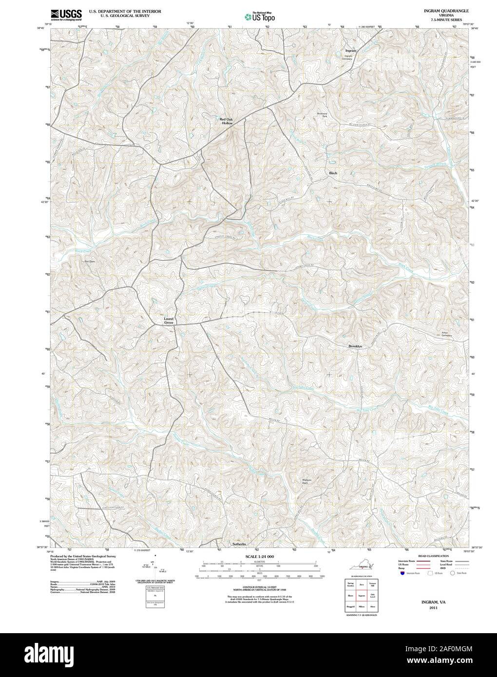 Map of ingram hi-res stock photography and images - Alamy