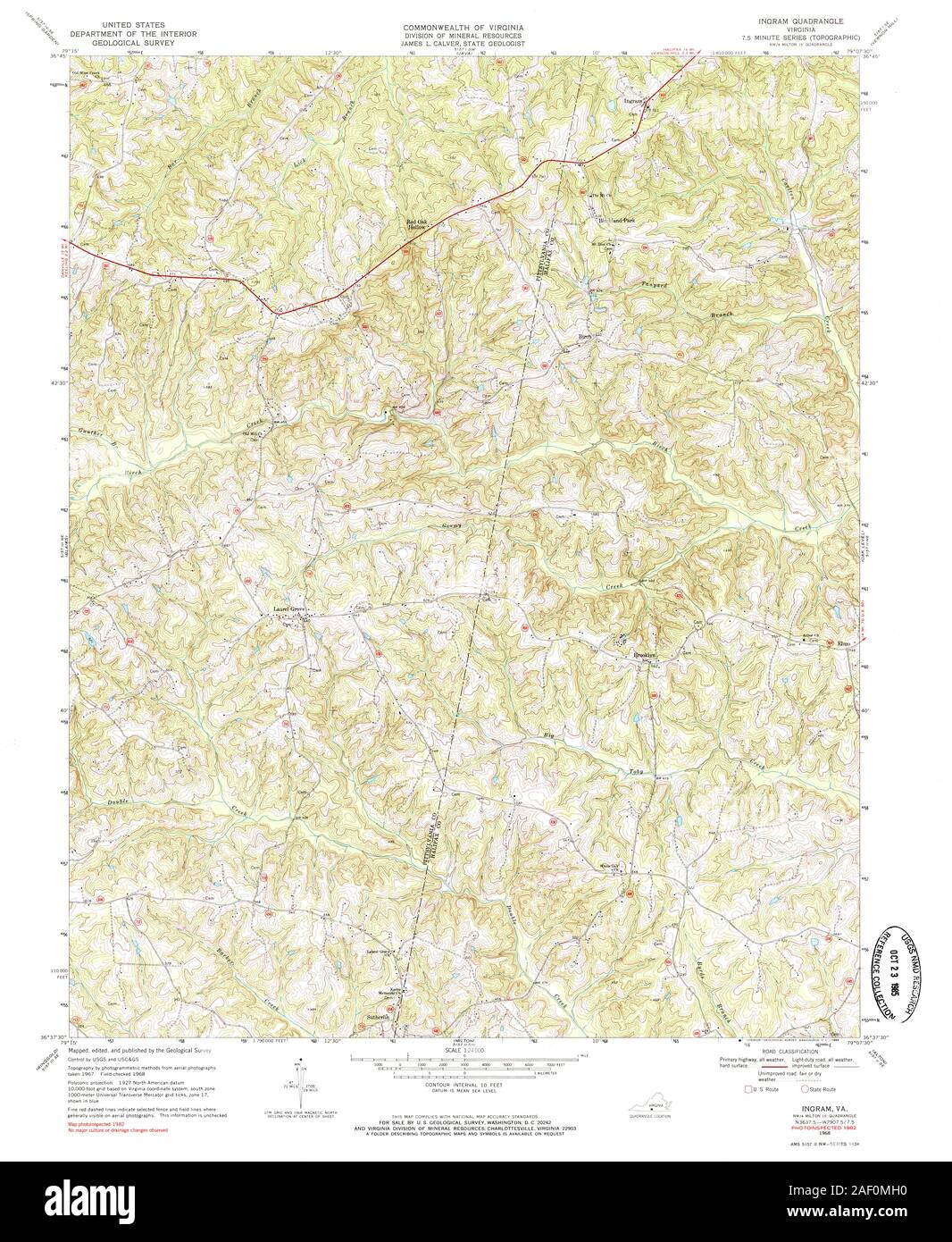 Map of ingram hi-res stock photography and images - Alamy