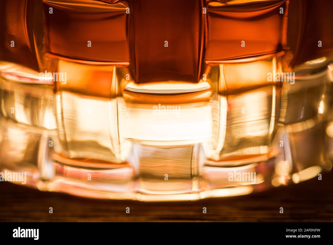 Close up view of brandy in textured glass Stock Photo - Alamy